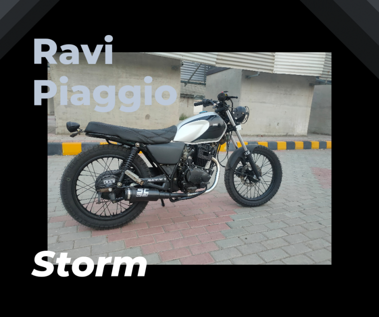Ravi Piaggio Storm Scrambler Build - Horsepower Pakistan